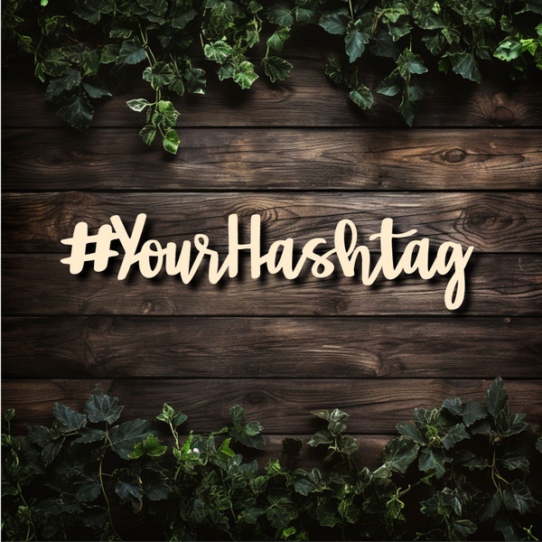 Hashtag Wedding Sign - Etsy