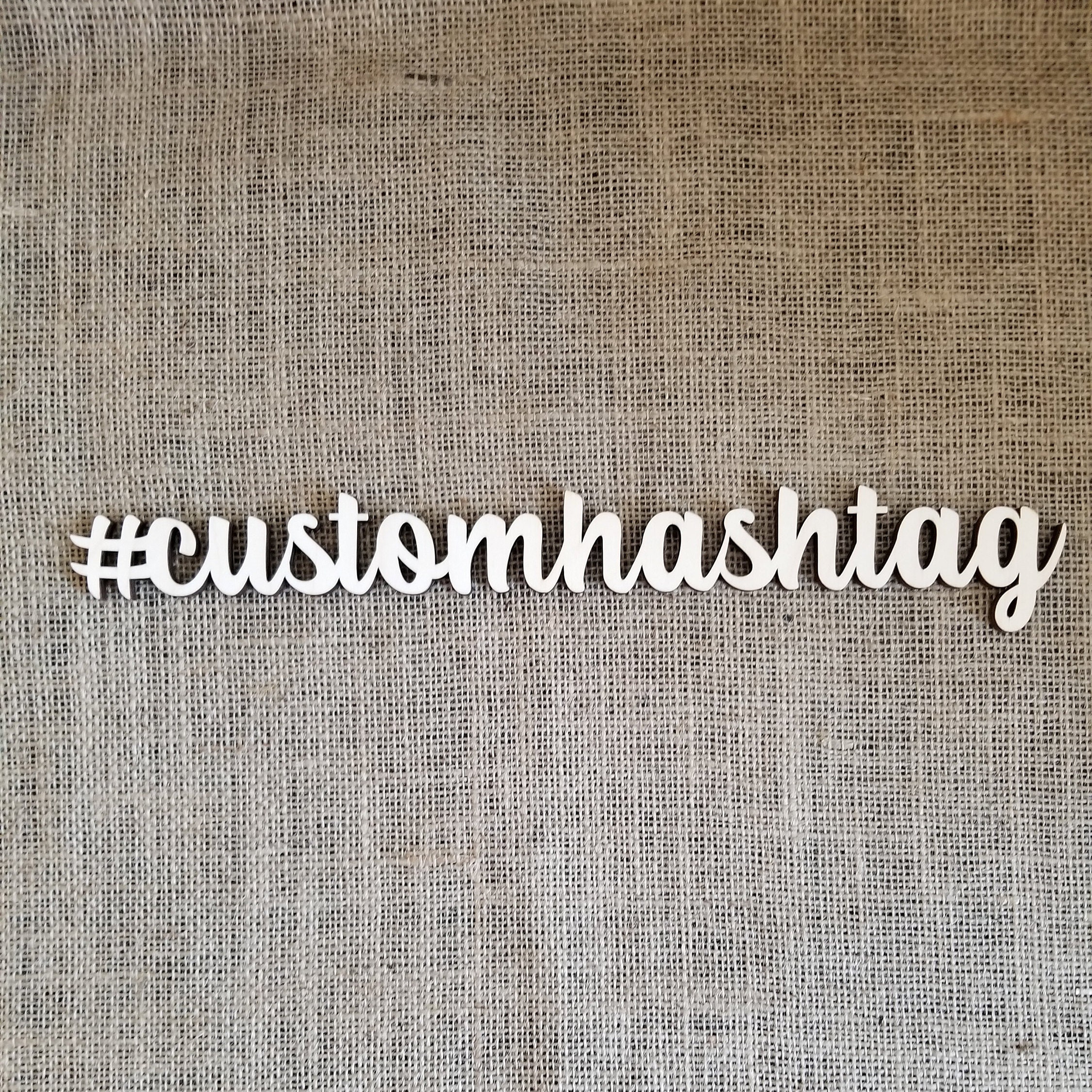 Custom Hashtag Sign Party Hashtag Sign Hash Tag Sign | Etsy