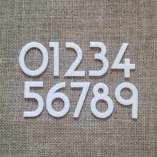 Acrylic Numbers - Etsy