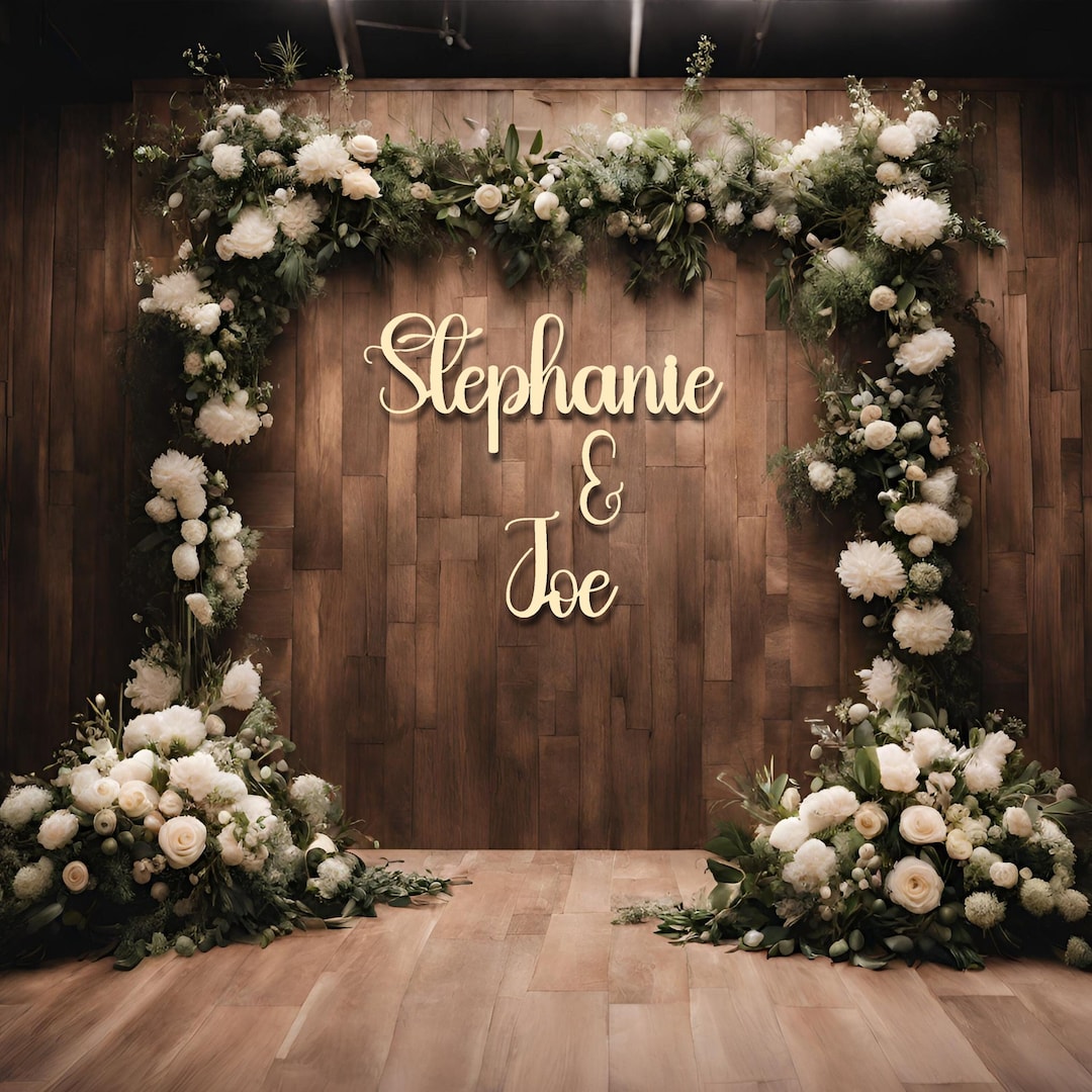 Engagement Sign, Couple Names Sign, Wedding Backdrop Sign, Custom ...