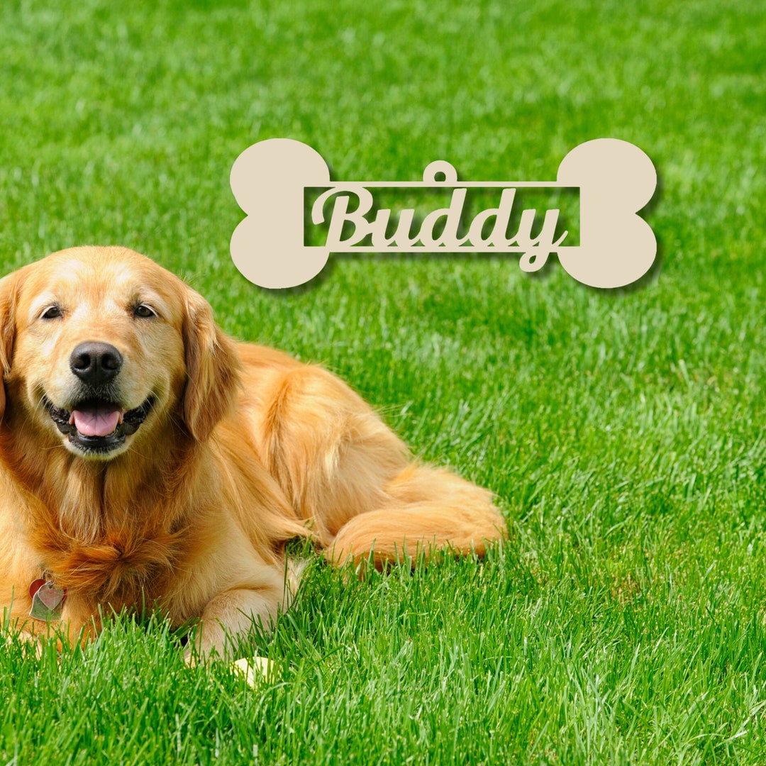 Custom Dog Name Sign, Dog Bone Sign, Pet Name Plate, Pet Name Sign ...