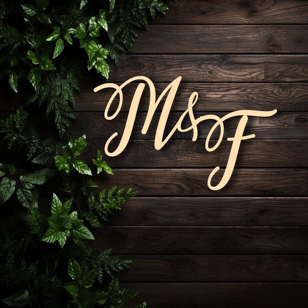 Wedding Initials Sign, Initial Wedding Sign, Wood Monogram Sign ...