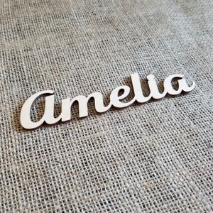 Nursery Name Sign Wood Name Sign Amelia Sign Baby Wall - Etsy