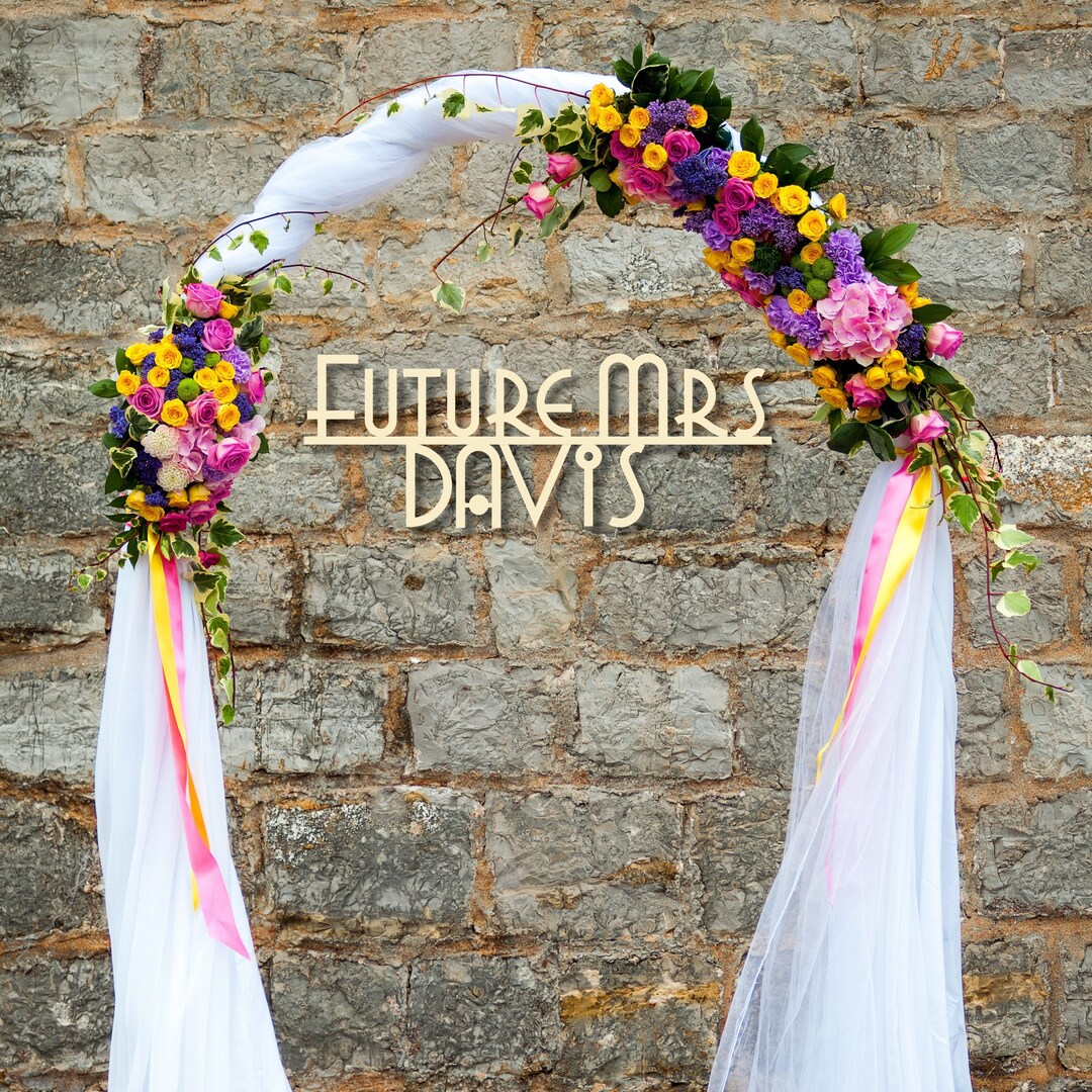 Future Mrs Bridal Shower Sign, Bridal Shower Sign, Future Mrs Last Name ...