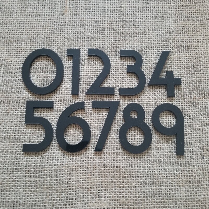 Acrylic Numbers - Etsy