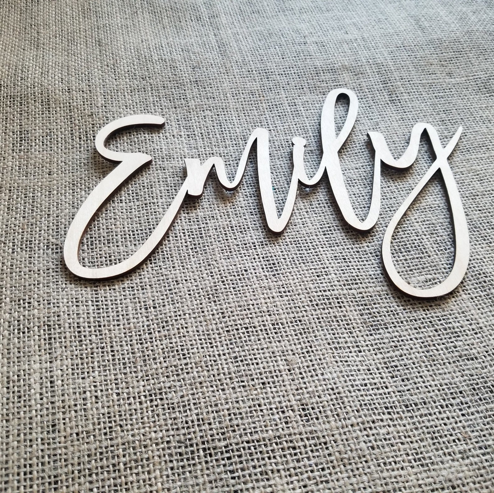 Nursery Name Sign Wood Name Sign Emily Sign Baby Wall Name - Etsy