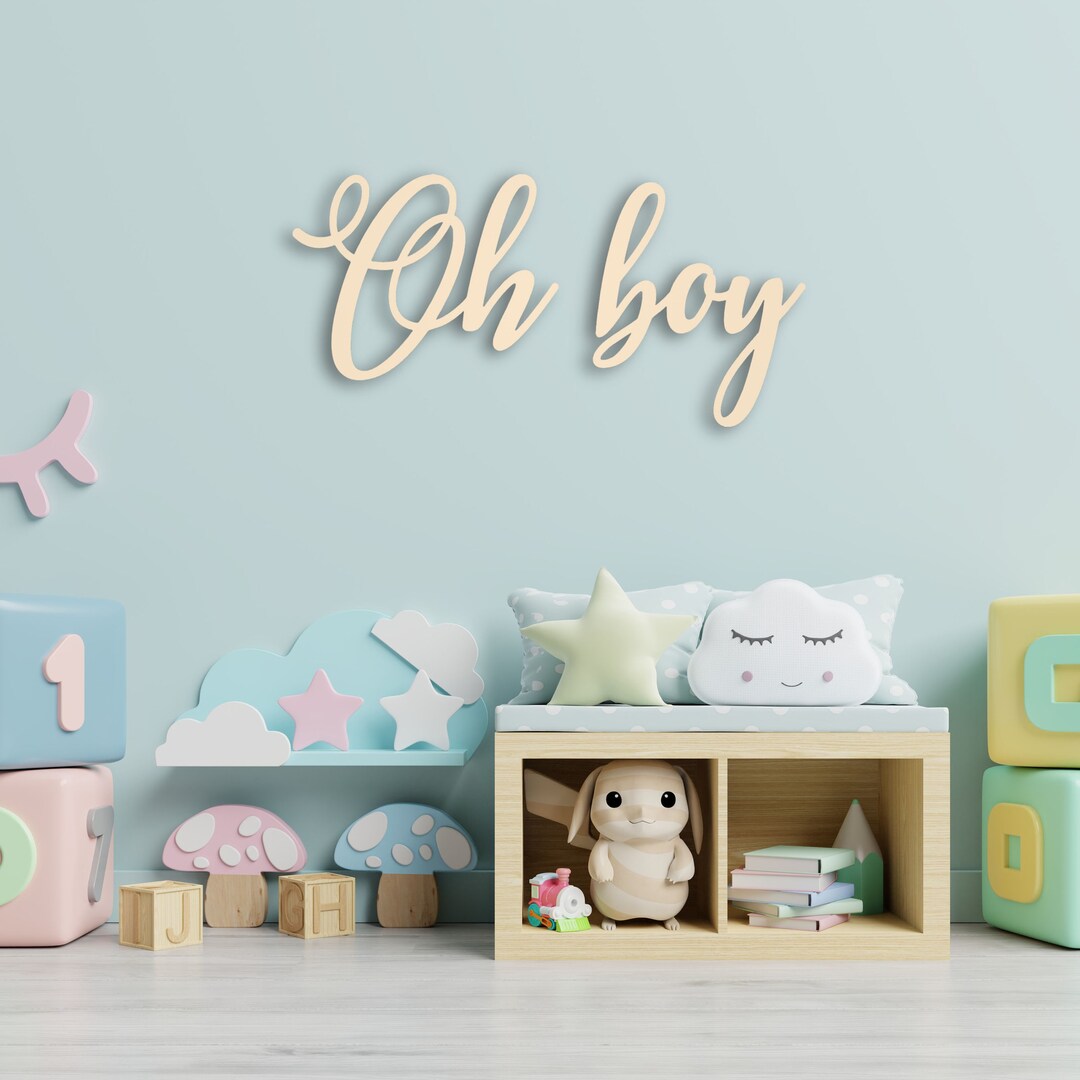 Oh Boy Sign, Gender Revealing Boy Sign, Baby Shower Backdrop, Oh Boy ...