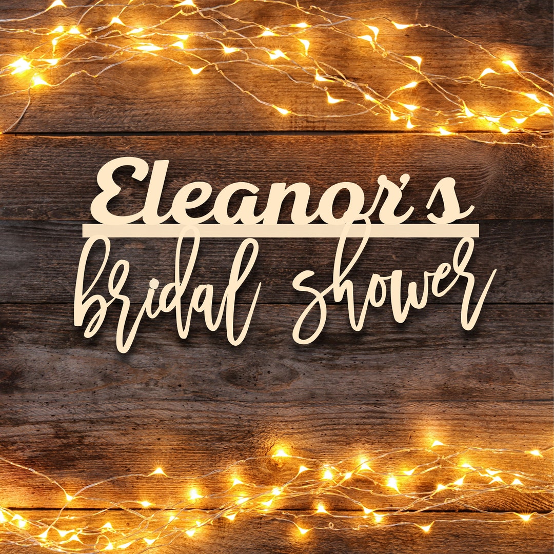 Personalized Bridal Shower Sign, Custom Bridal Shower Gift, Bridal ...
