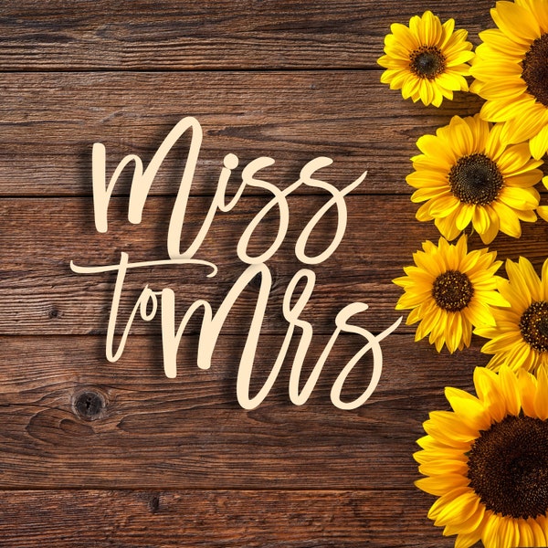 Miss to Mrs Sign - Etsy