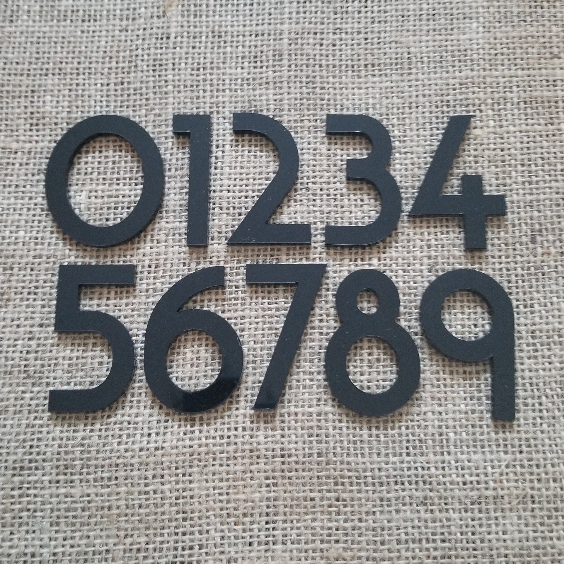 Black Numbers Acrylic Numbers Numbers for Crafts | Etsy