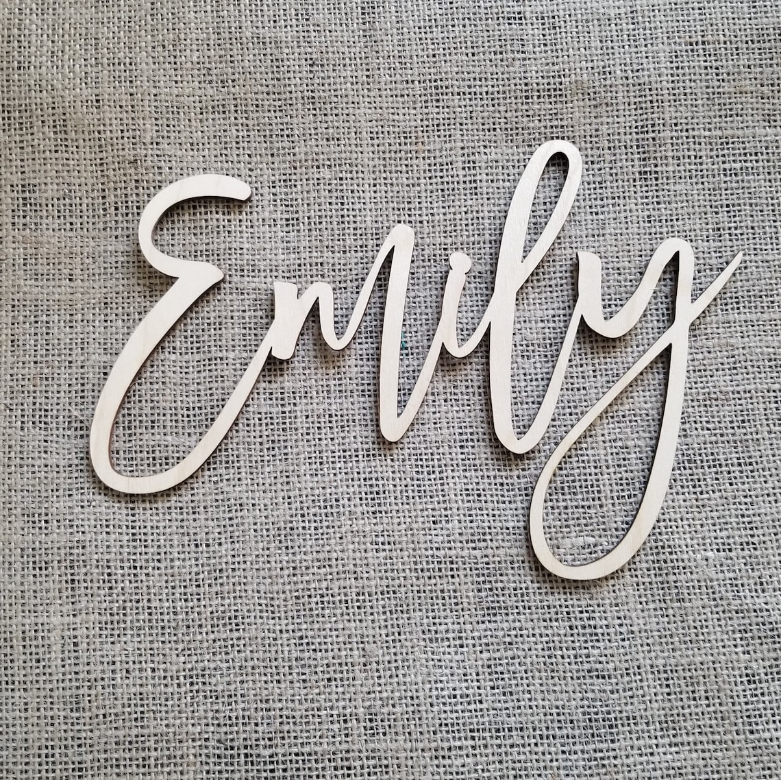 Nursery Name Sign Wood Name Sign Emily Sign Baby Wall Name - Etsy