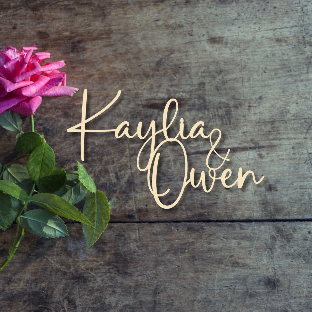 Engagement Sign, Couples Name Sign, Two Names Sign, Engagement Party ...