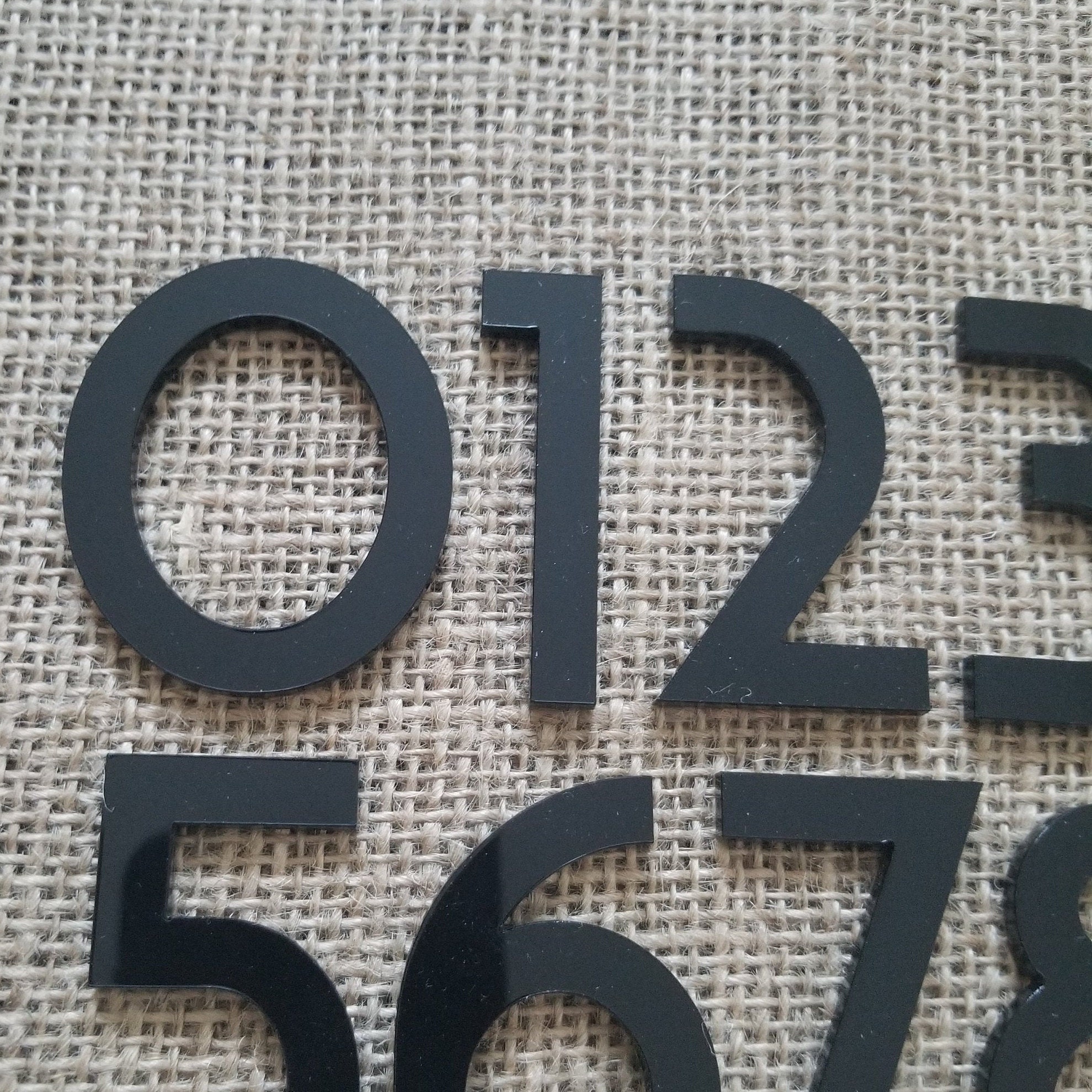 Black Numbers Acrylic Numbers Numbers for Crafts | Etsy