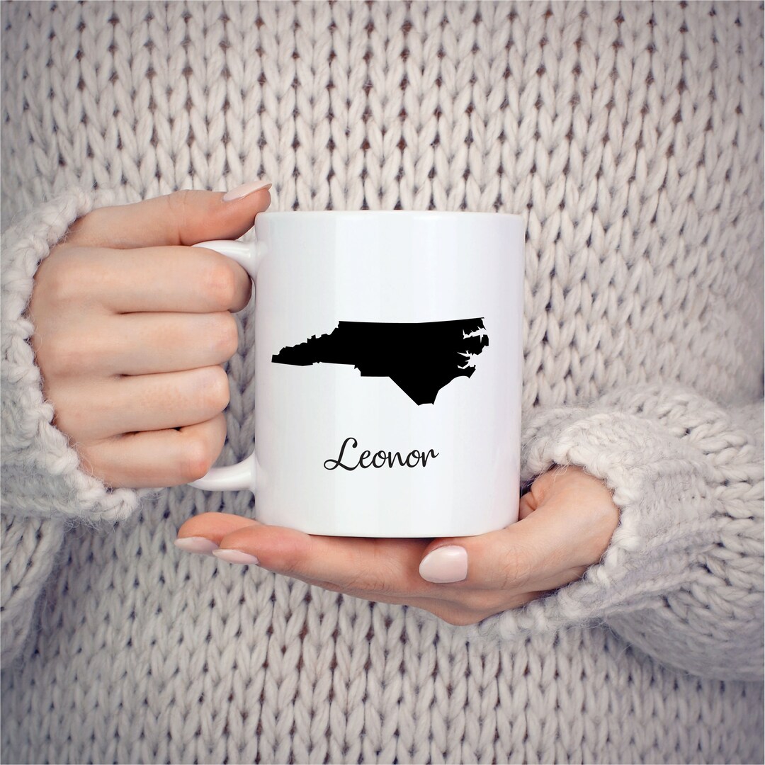 North Carolina Mug Adoption Moving Gift Travel State Map - Etsy