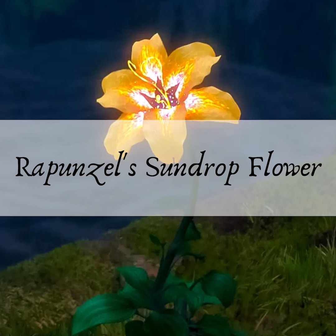 Rapunzel's Sundrop Flower Scented Candle - Etsy