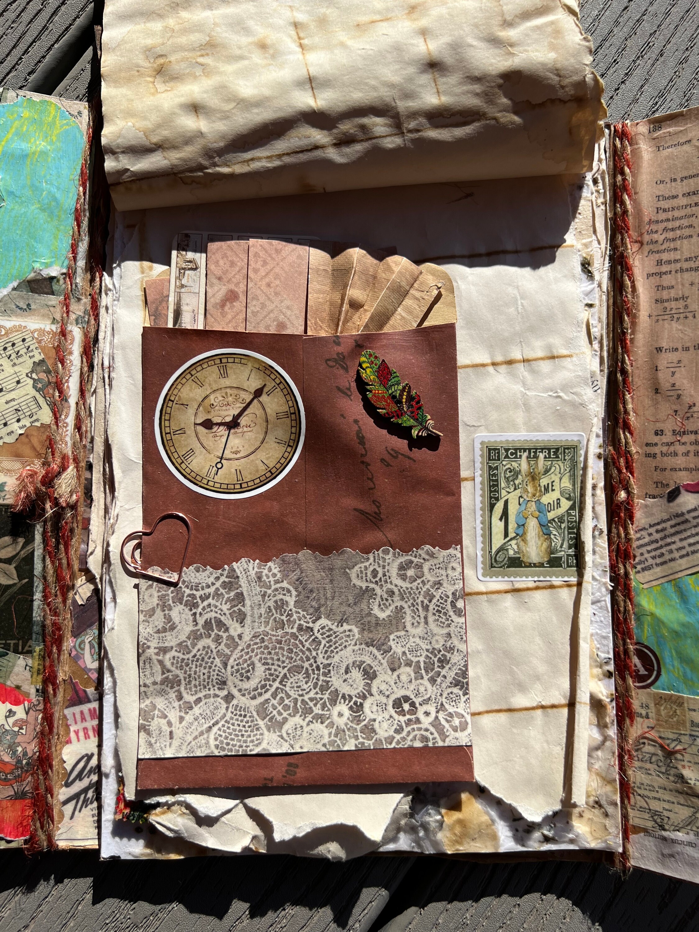 Tri-fold Vintage Junk Journal- 11 Pages of Special Memories - Etsy