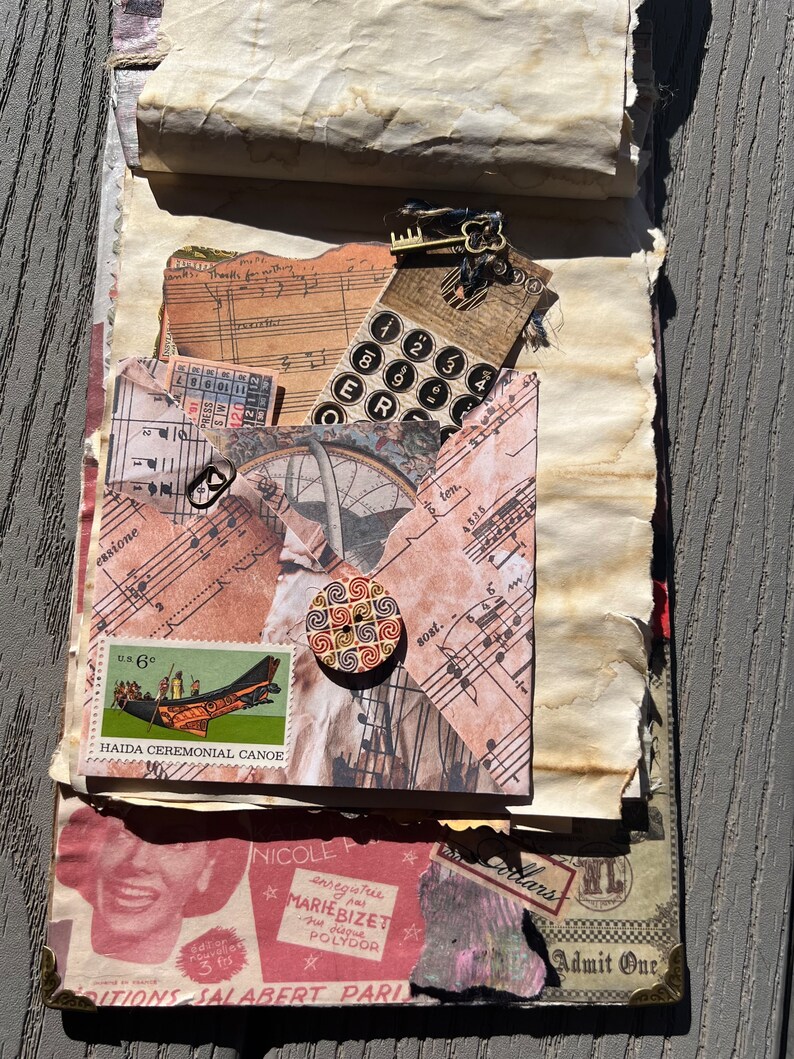 SUPER CUTE Junk Journal Board- 8 Pages of BEAUTIFUL Fun - Etsy