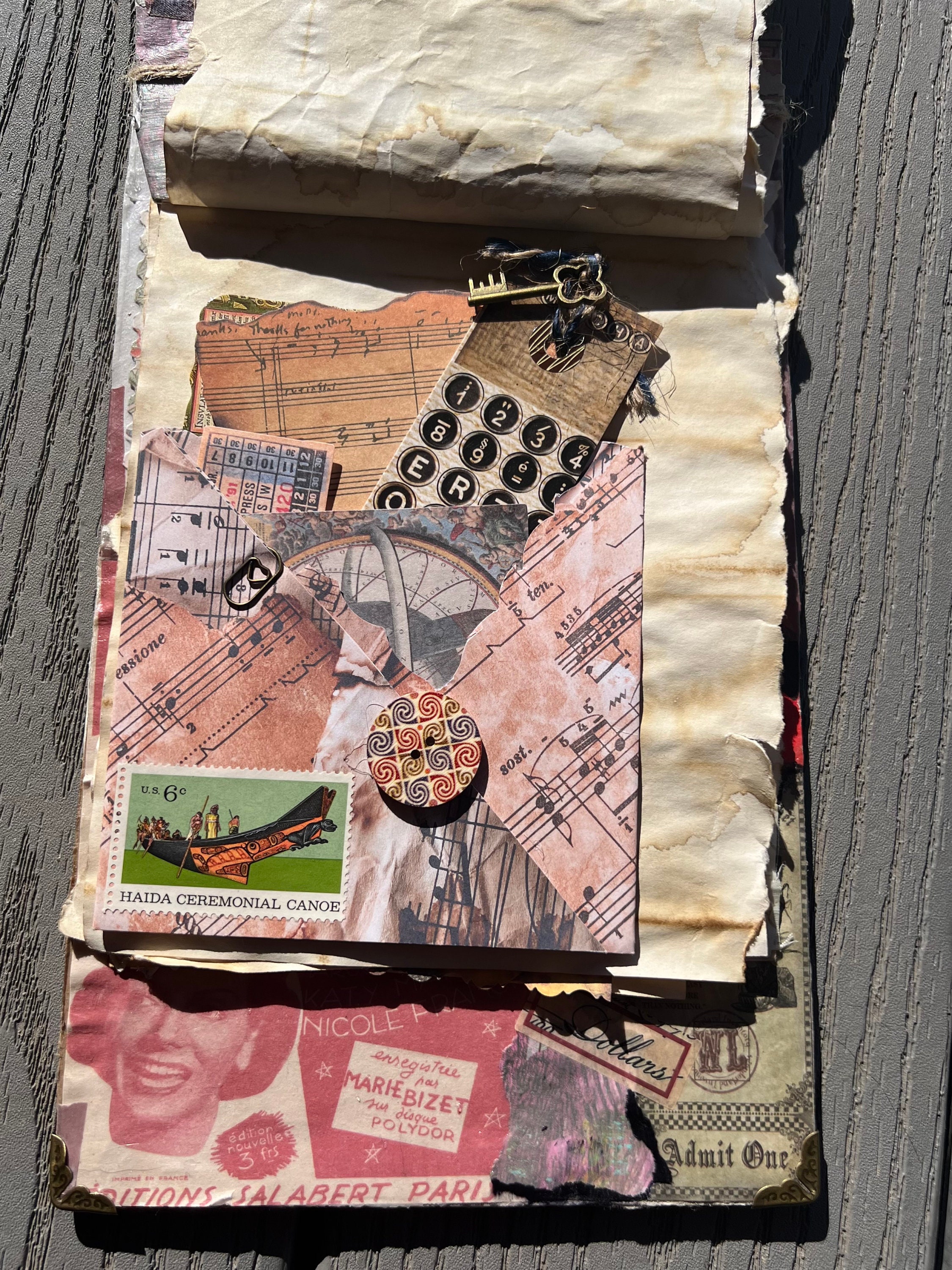 SUPER CUTE Junk Journal Board 8 Pages of BEAUTIFUL Fun - Etsy Canada