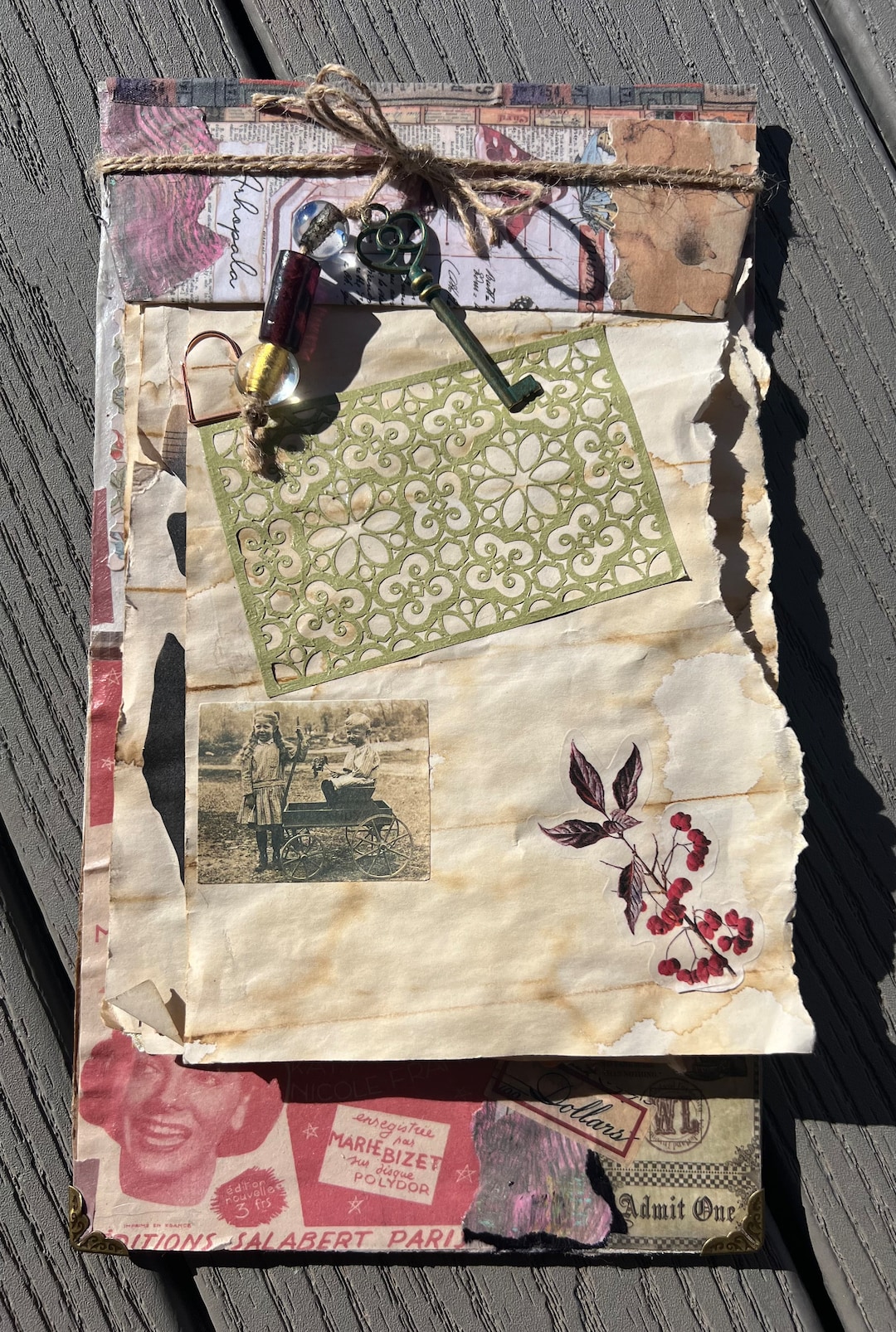 SUPER CUTE Junk Journal Board 8 Pages of BEAUTIFUL Fun - Etsy