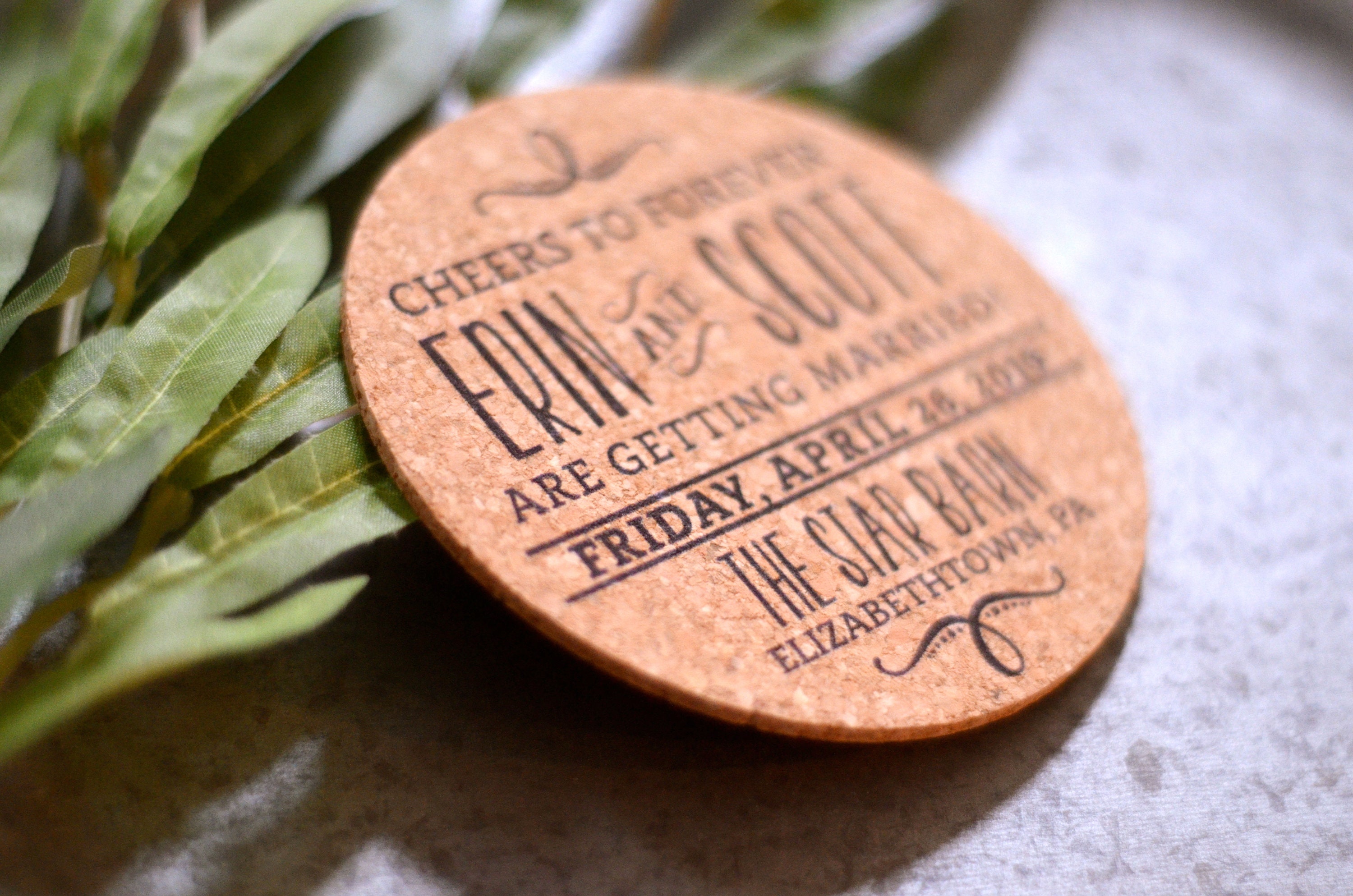 Save the Date Coasters, Free Drinks Save the Date, Unique Save the ...