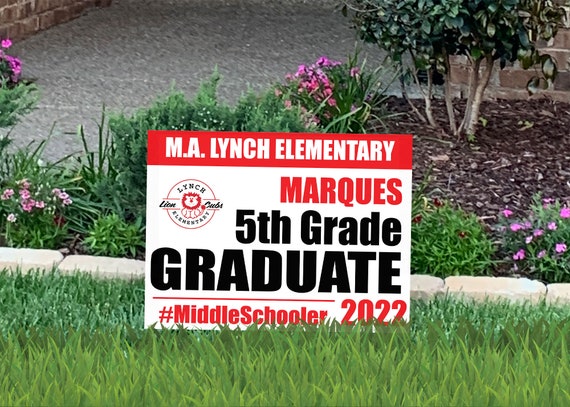 5th Grade Grad Sign Custom Sign Senior 2022 Graduation Yard - Etsy