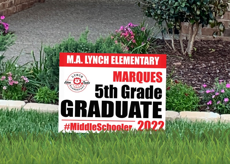 5th Grade Grad Sign Custom Sign Senior 2022 Graduation Yard - Etsy