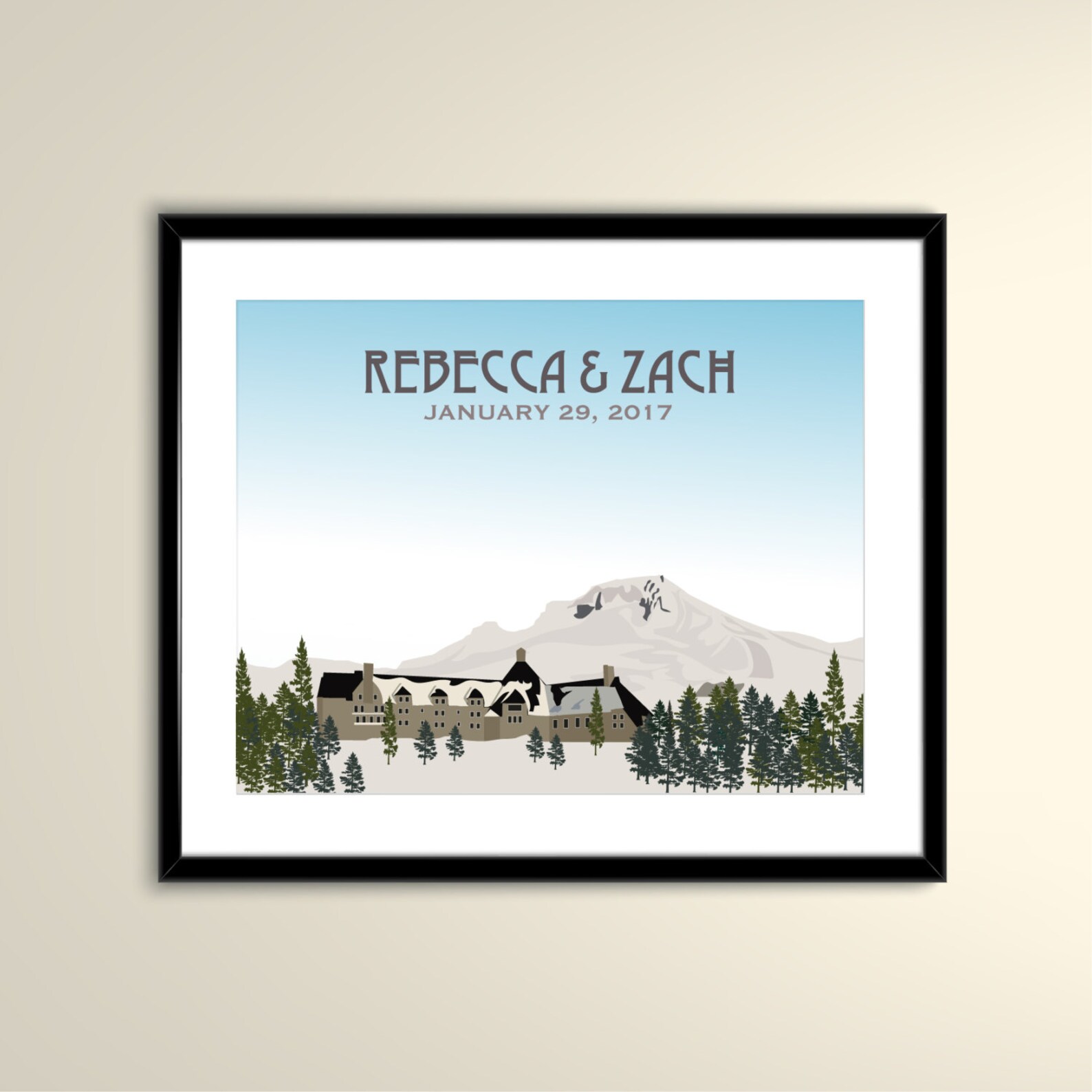 Mt. Hood Timberline Lodge Poster / Vintage Travel Poster / - Etsy