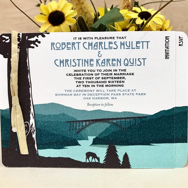 Booklet Invitation - Etsy