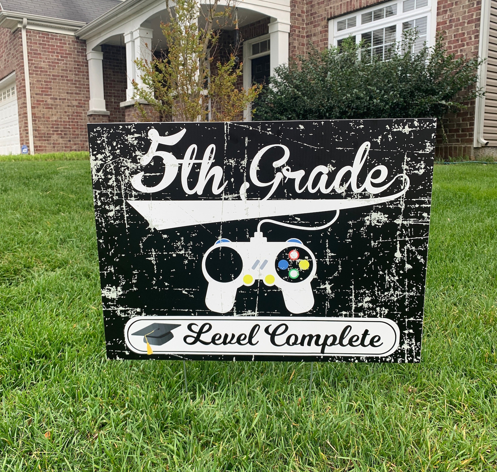 5th Grade Sign 5th Grade Graduation Yard Sign Video Gamer | Etsy