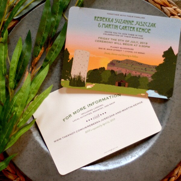 Folk Wedding Invite - Etsy