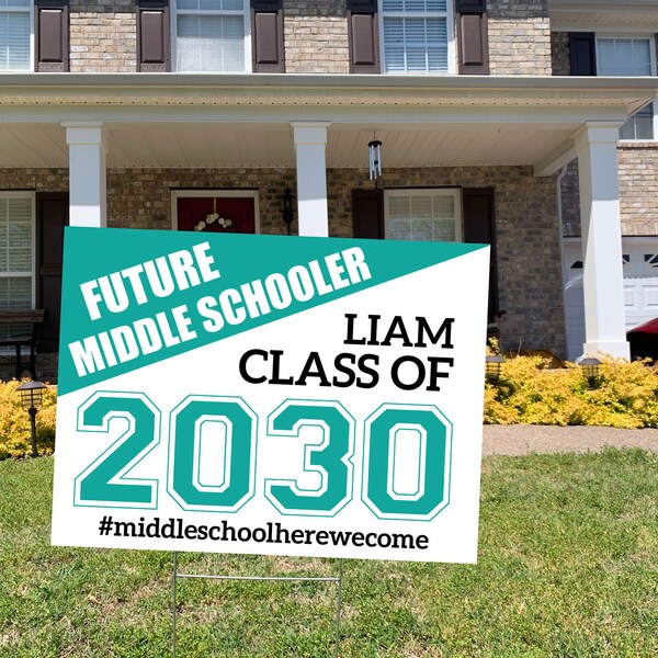 Middle School Graduation Yard Signs - Etsy