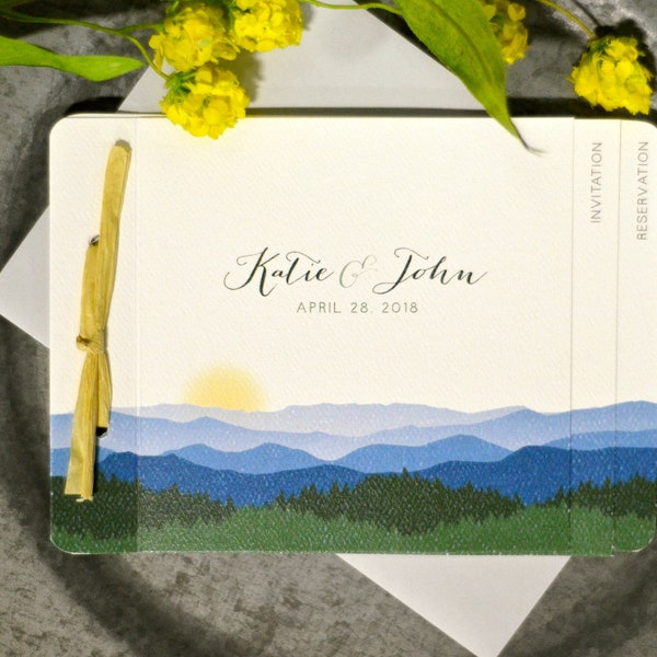 Booklet Invitation - Etsy