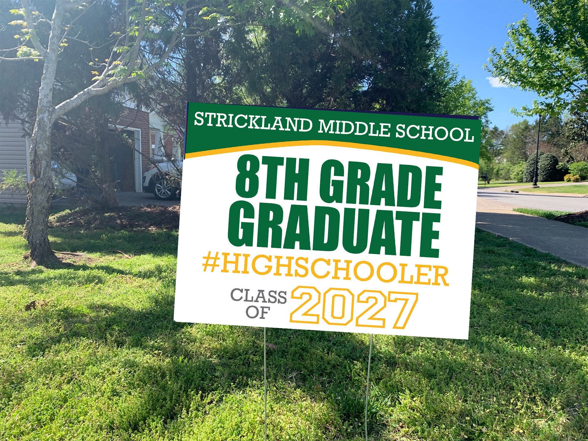8th Grade Graduation Yard Sign Wire Stake Incl. Senior 2023 - Etsy