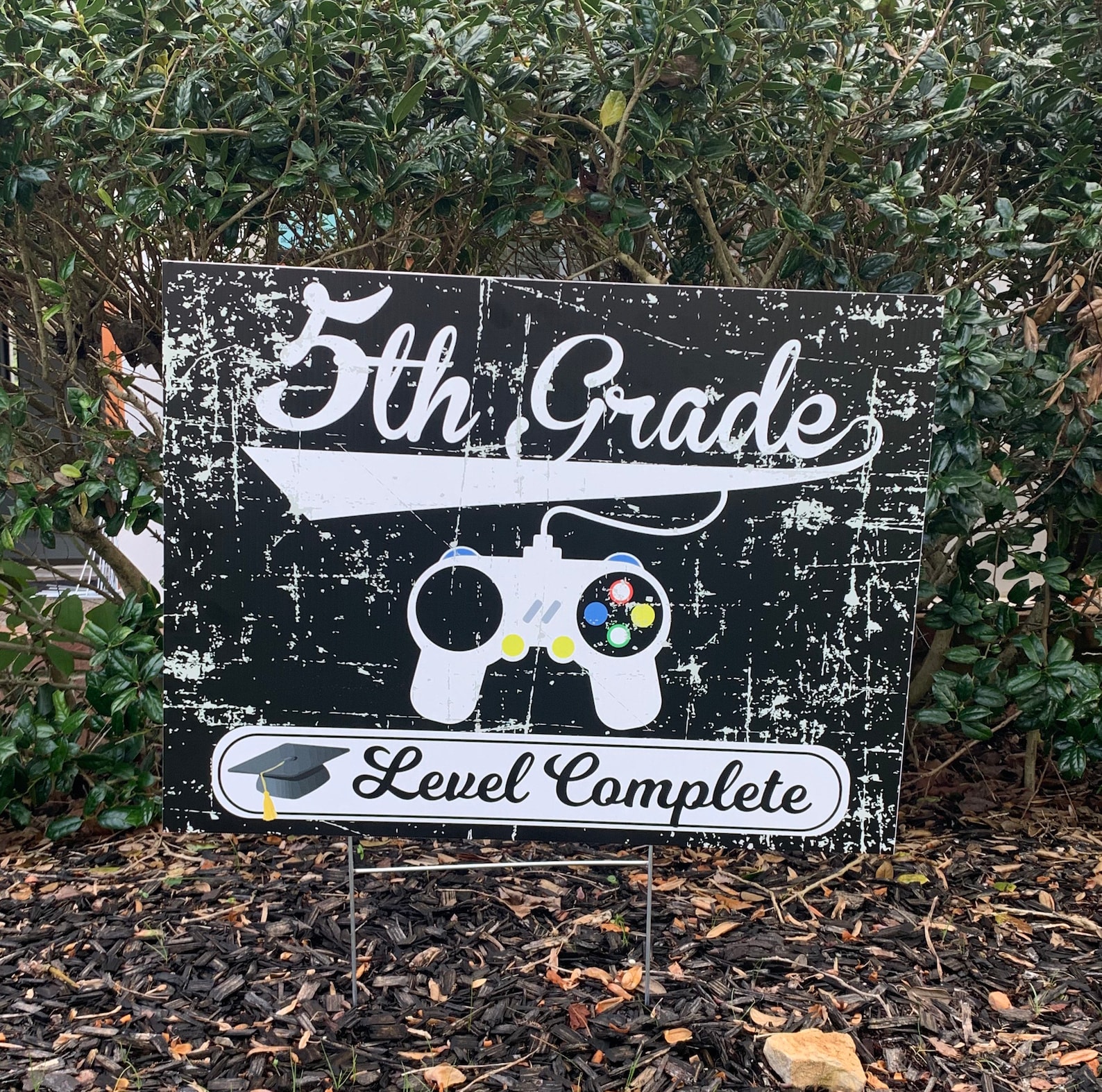5th Grade Sign 5th Grade Graduation Yard Sign Video Gamer | Etsy