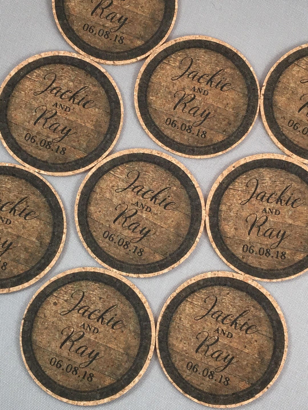 Wedding Favors for Guests, Wedding Coaster Favors, Rustic Wedding ...