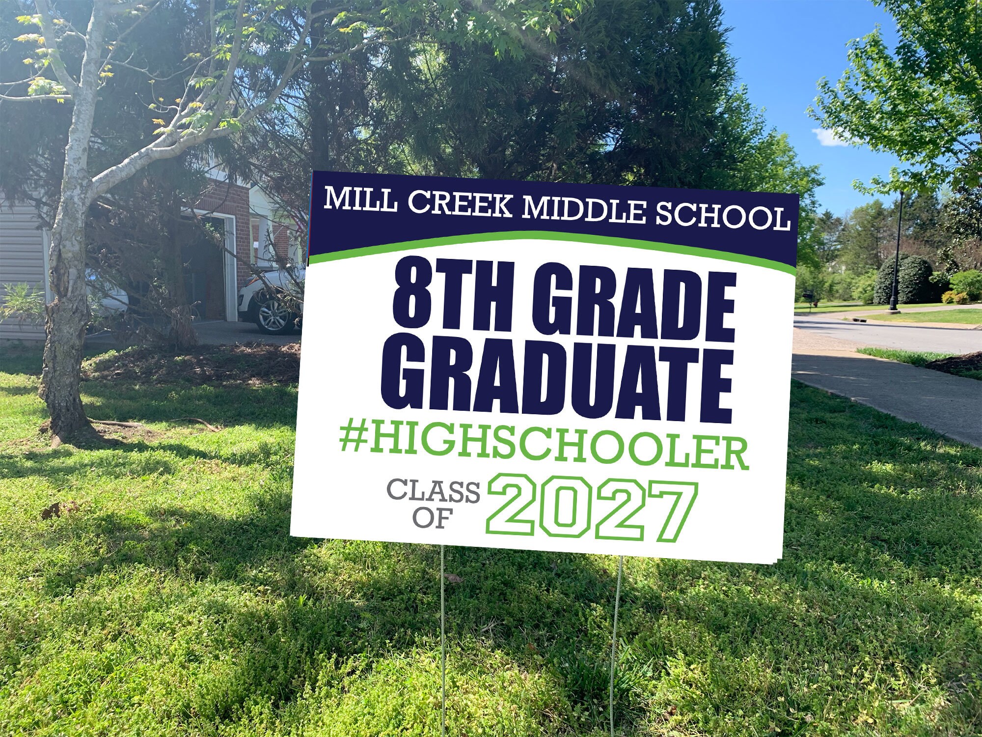 8th Grade Graduation Yard Sign Wire Stake Incl. Senior 2023 - Etsy