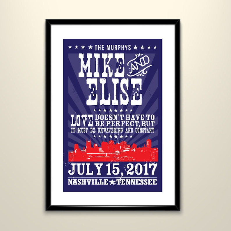 Customized Wedding Poster Hatch Print Frame Customized - Etsy
