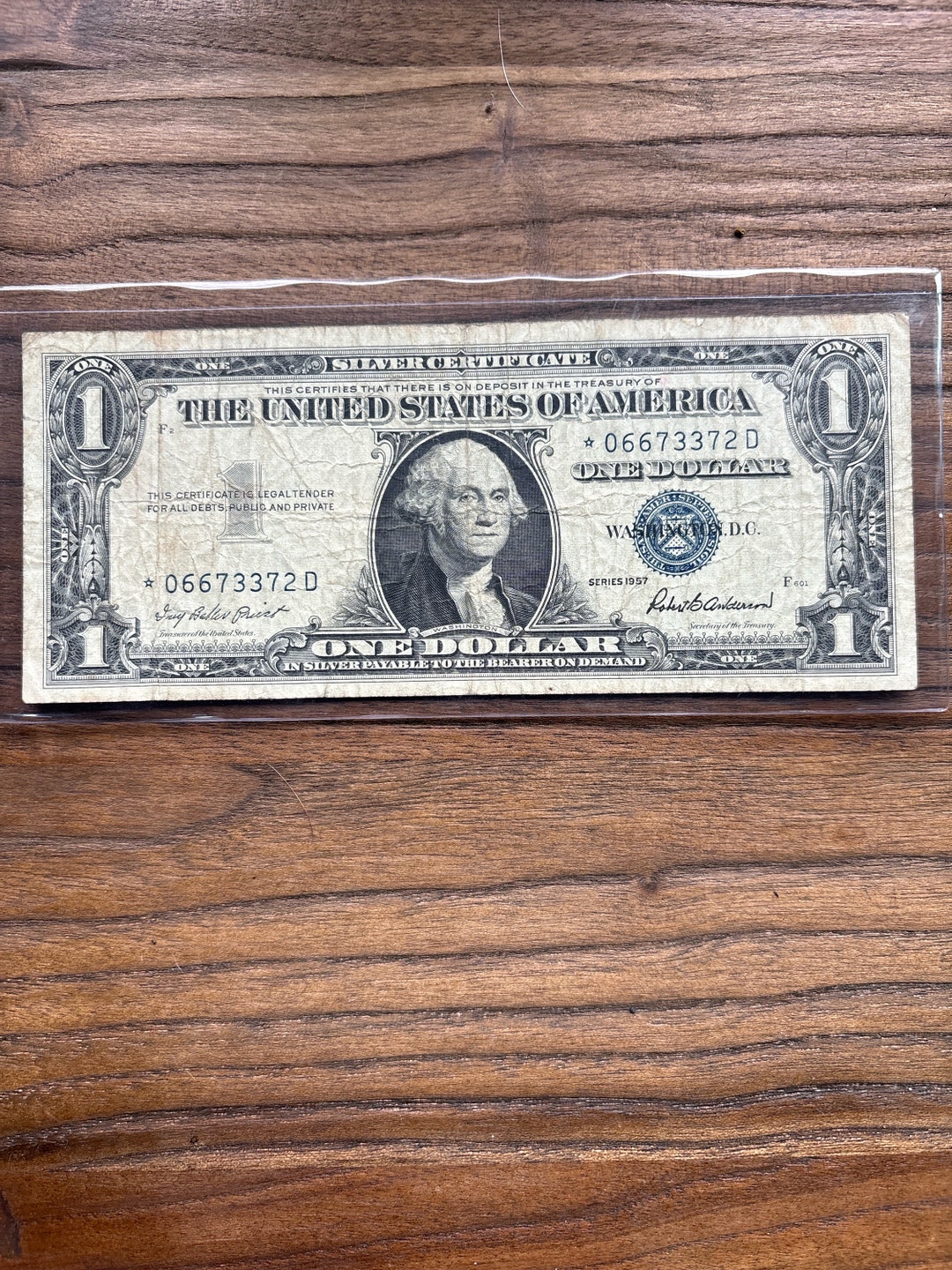 1957 1.00 Silver Certificate-star Note - Antique Note - US Small Notes ...