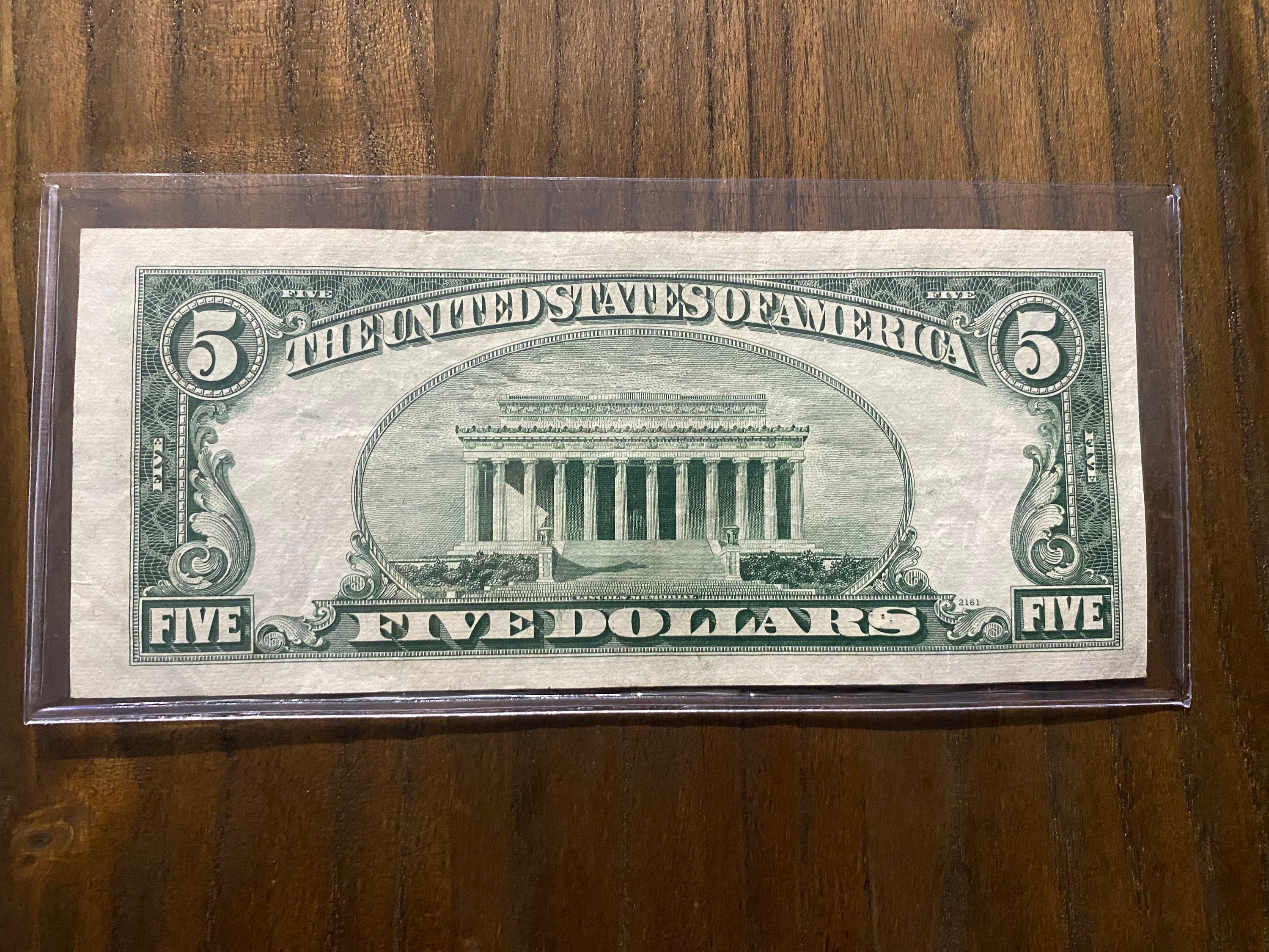 1953 5.00 Red Seal US Note - Small Size Notes - Antique Note - US Small ...