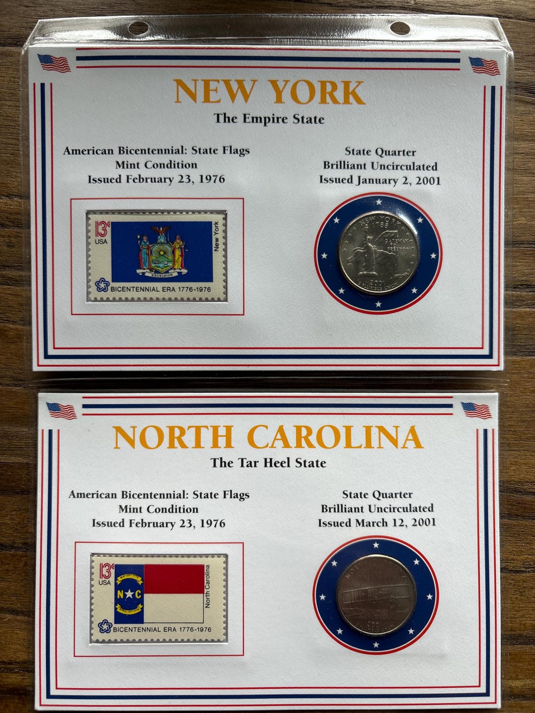 New York and North Carolina Stamp Combination - PCS Stamps and Coins ...