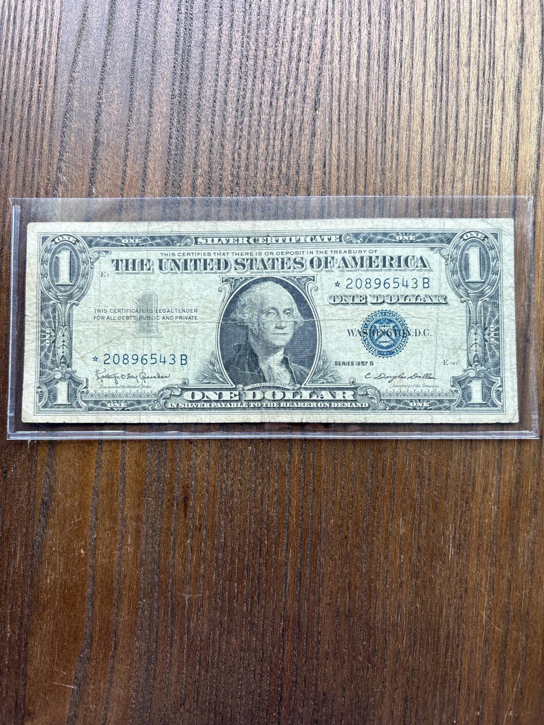 1957 1.00 Silver Certificate - - Star Note- Antique Note - US Small ...