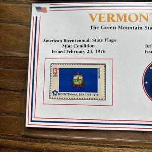 Rhode Island and Vermont Stamp Combination - PCS Stamps and Coins ...