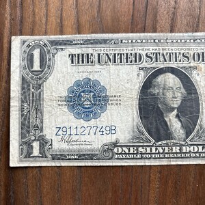 1923 1.00 Silver Certificate -large Note - United States Note ...