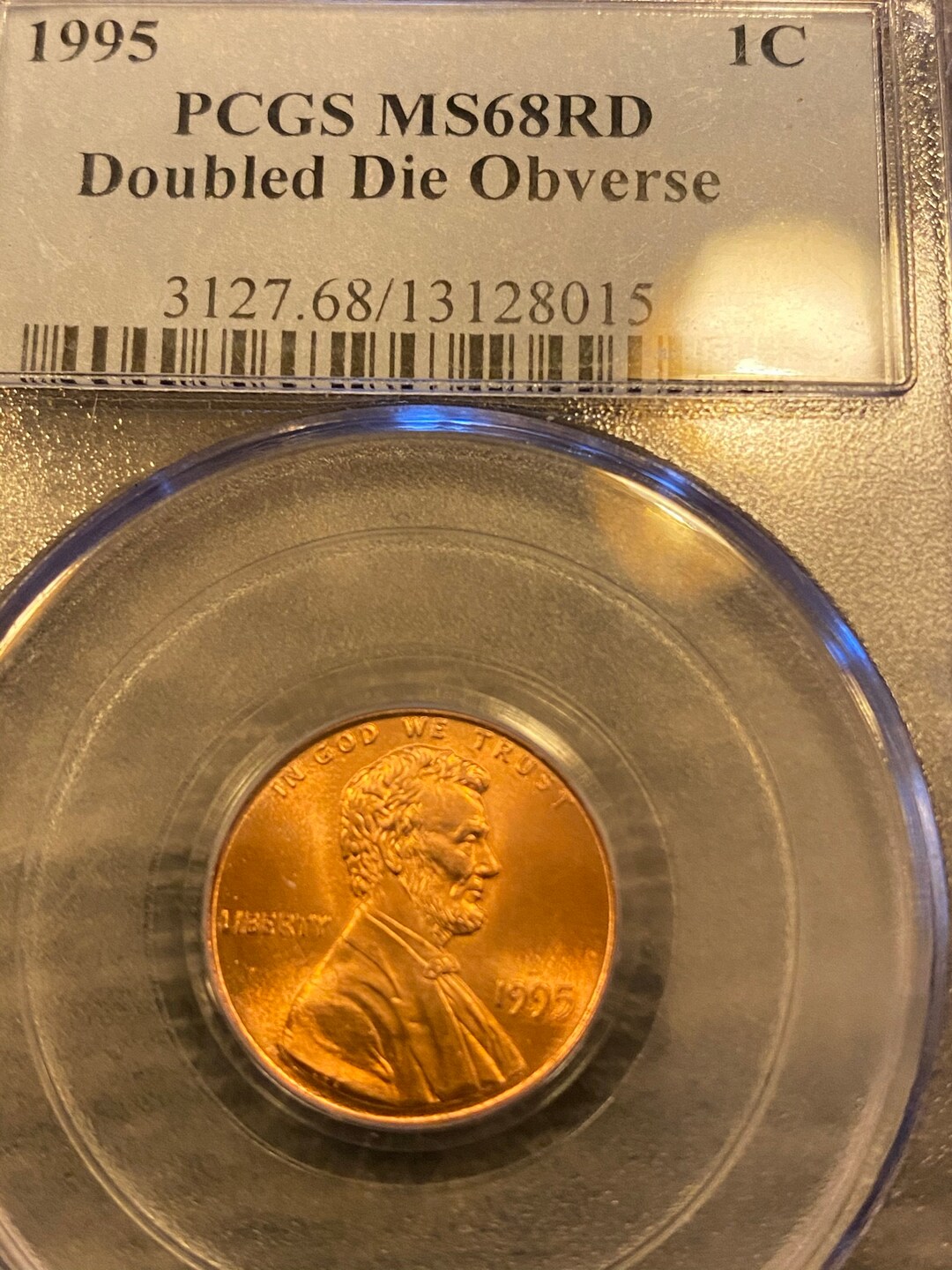 1995 Memorial Penny -graded Error Coin - PCGS Graded MS68- Must Have ...