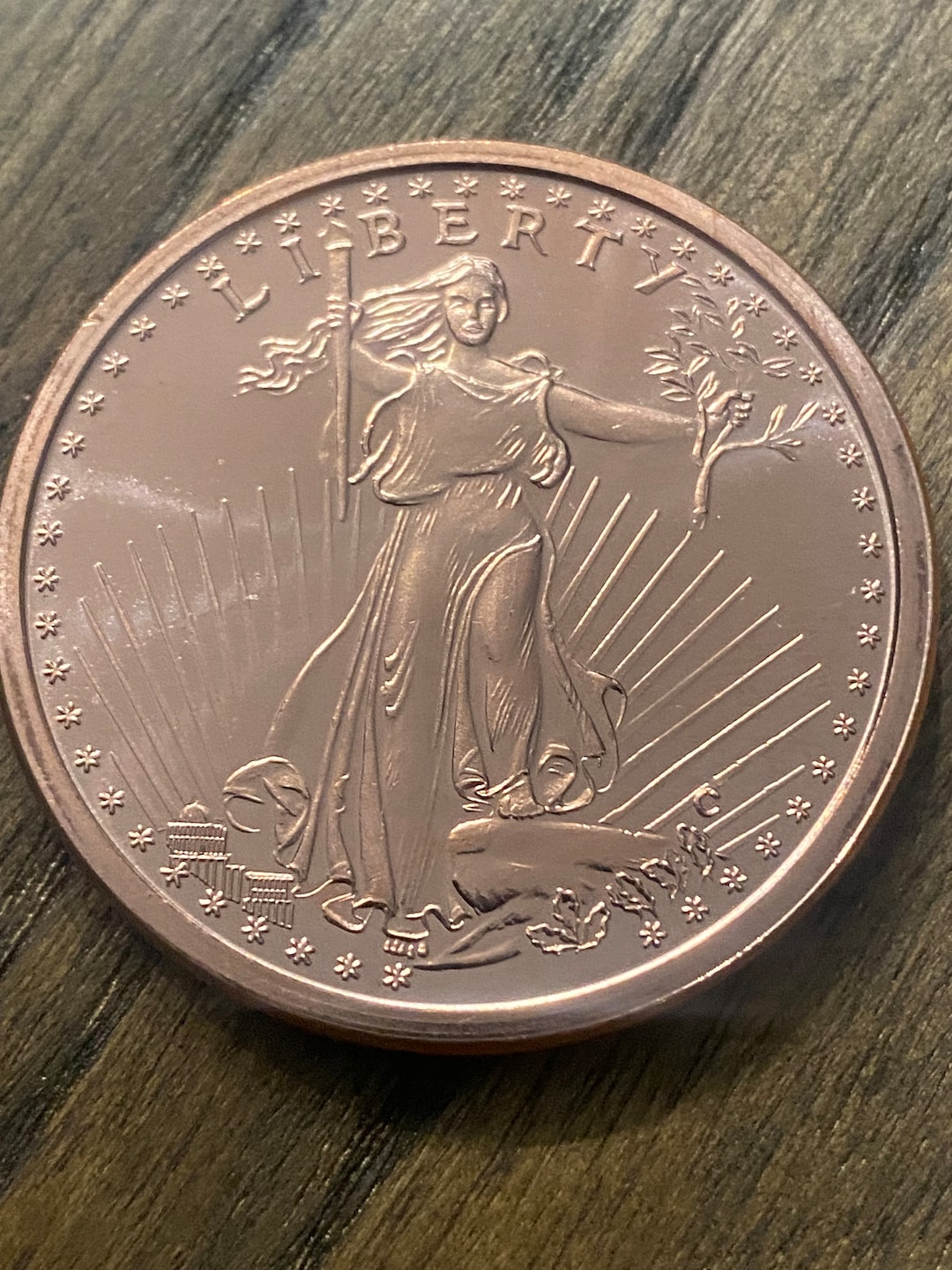 1 Ounce Copper Round - .999 Copper -saint Gaudens - Bullion ...