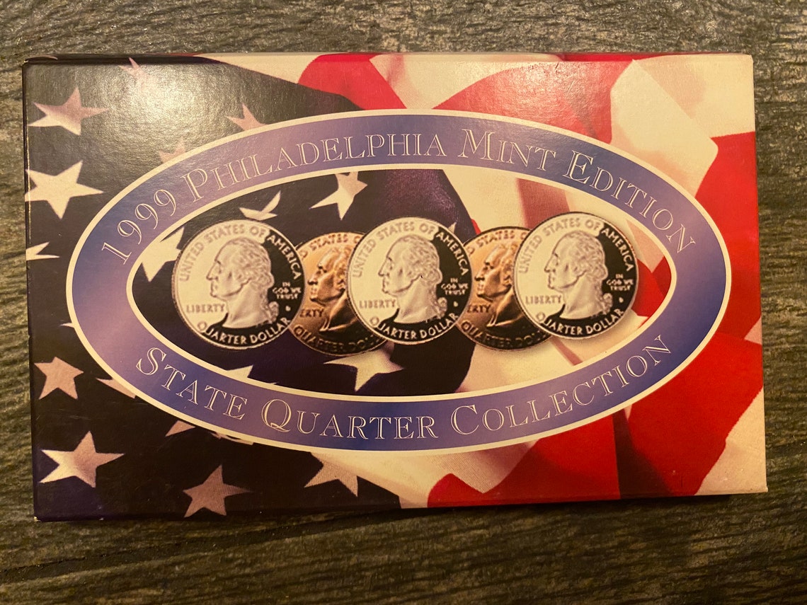 1999 Philadelphia Mint Edition State Quarter Collection Set - Etsy