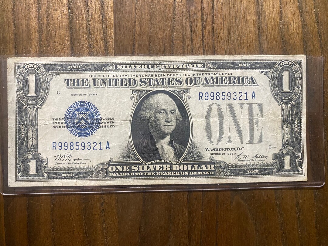 1928 1.00 Silver Certificate -funny Back Note - Antique Note - US Small ...