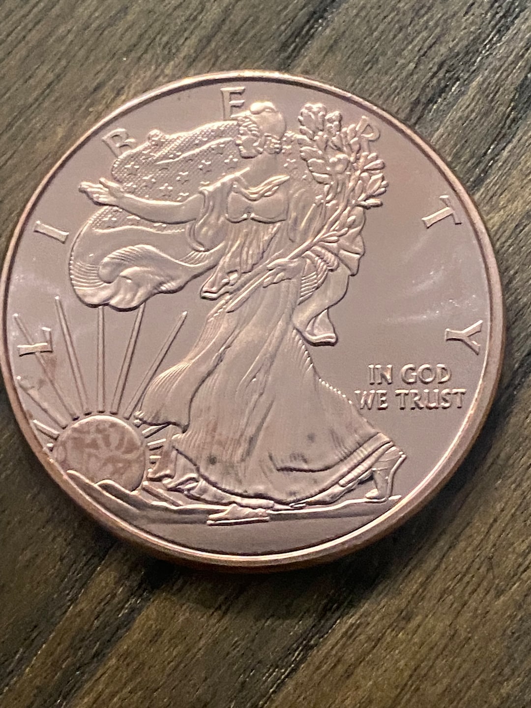1 Ounce Copper Round - .999 Copper -american Eagle - Bullion ...