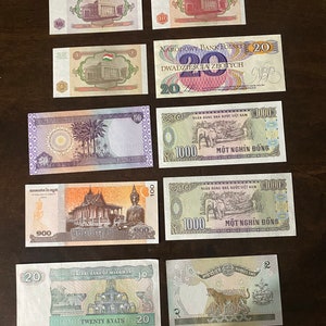 World Notes - 10 Notes From Around the World - Notes Are in Great ...