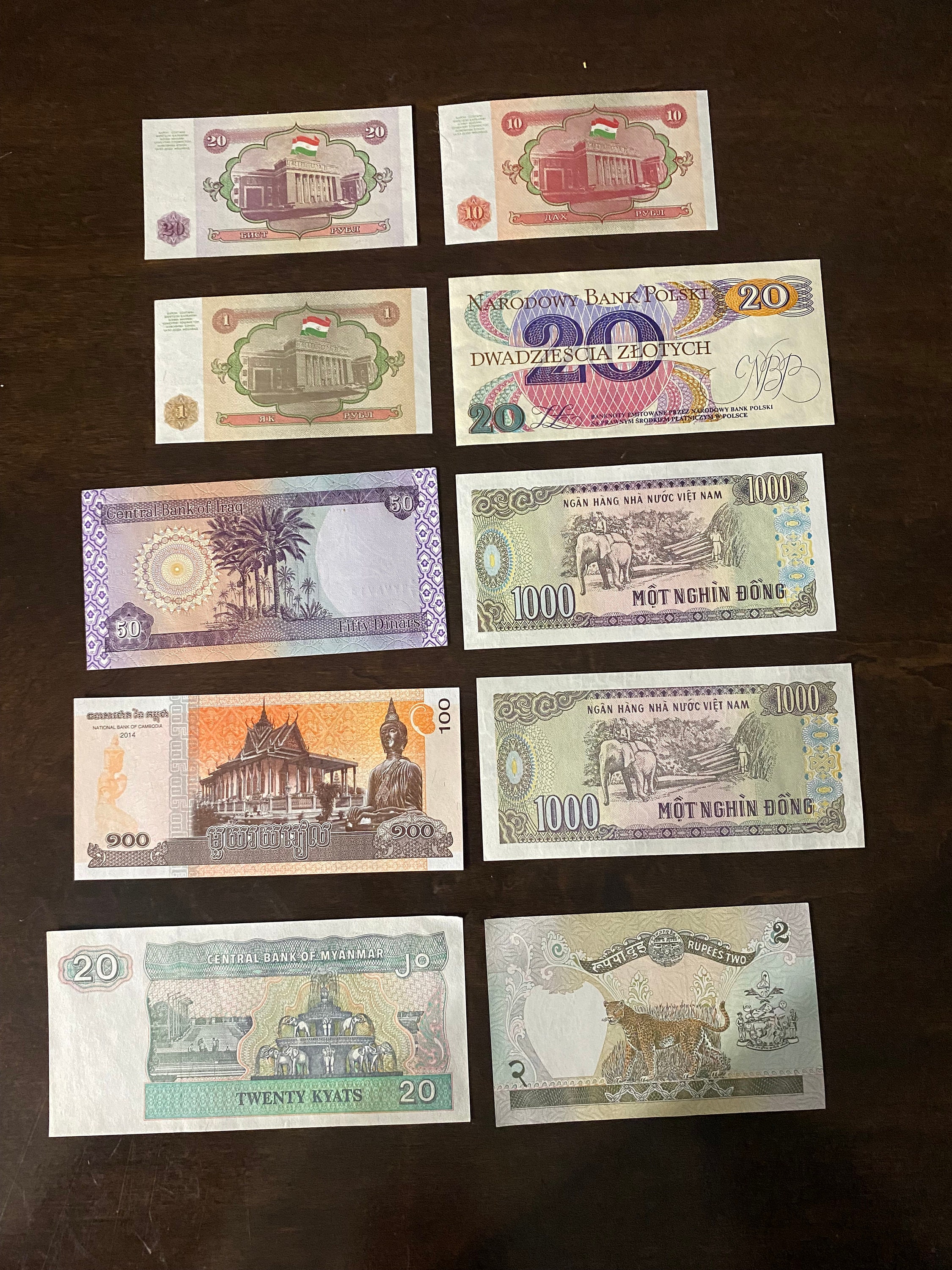 World Notes 10 Notes From Around the World Notes Are in - Etsy